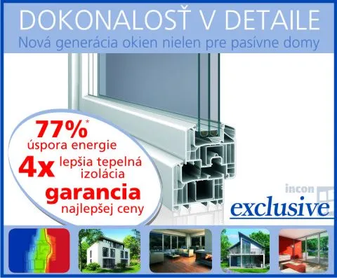 Plastové a hliníkové okná - Novinka INCON Exclusive - INCON od 0 do 100